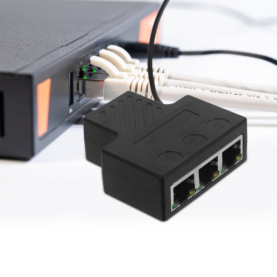 Ethernet Splitter High Speed Either Network Port Connector Cable ...