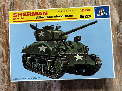 Sherman M4-A1 Tank 10th Armored Division by Italeri in 1/35 scale NEW ...