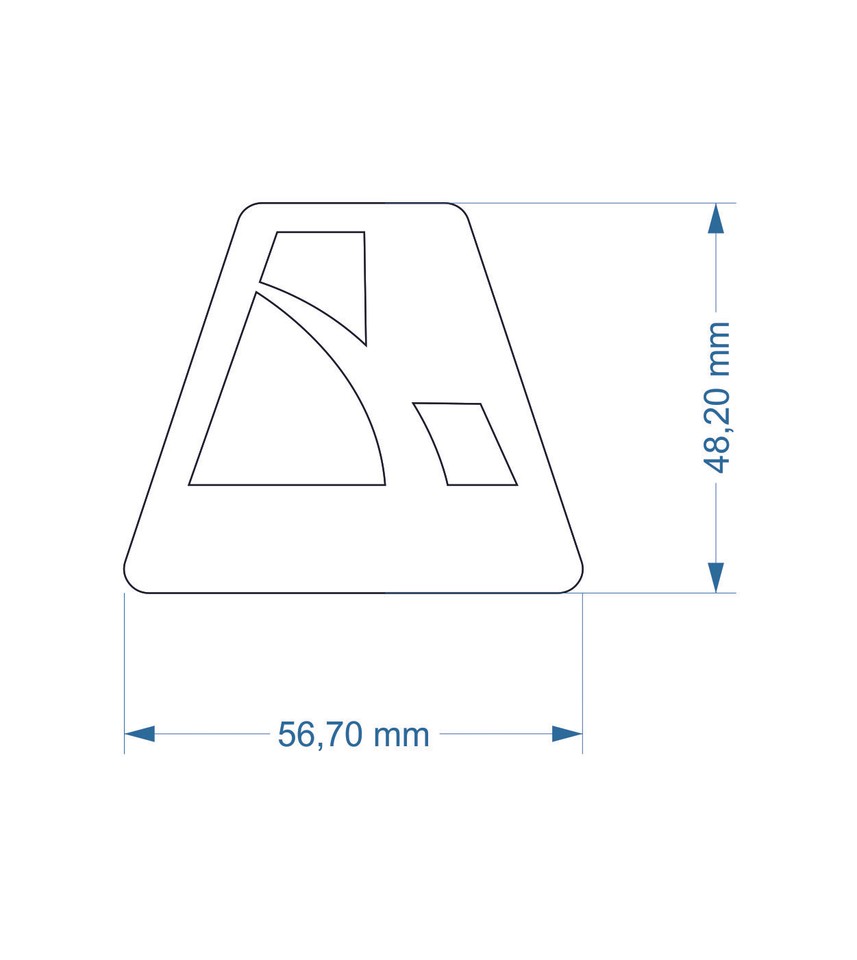 2pcs x LEER stickers (56,7x48,23 mm) # 61248 Truck Cap Domed 3D Decals ...