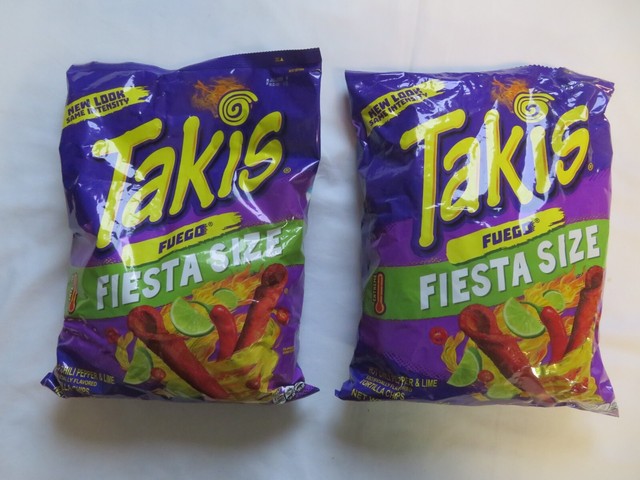 2 Bags Takis Fuego 20oz Fiesta Size Flamin' Hot Chili Pepper Lime ...