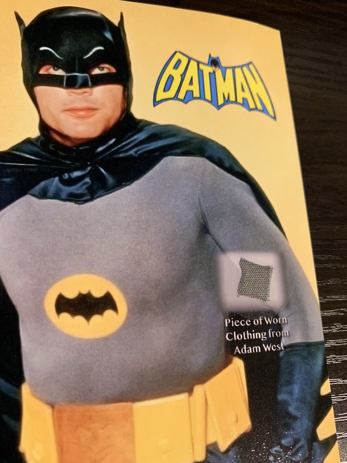 Adam West Batman Worn Authentic Clothing Piece Relic Display Actor ...