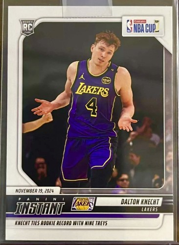 2024-25 Panini Instant NBA Dalton Knecht #135 Lakers Rookie RC Record 9 ...