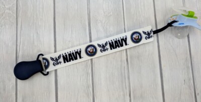 Navy Pacifier Clip Pacifier Military Baby Gift Stocking Stuffer ...
