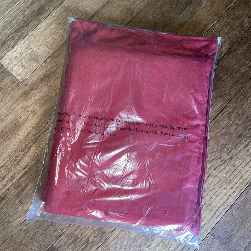Mainstays Twin Bed Skirt Solid Deep Red In Sealed Package NWT | eBay
