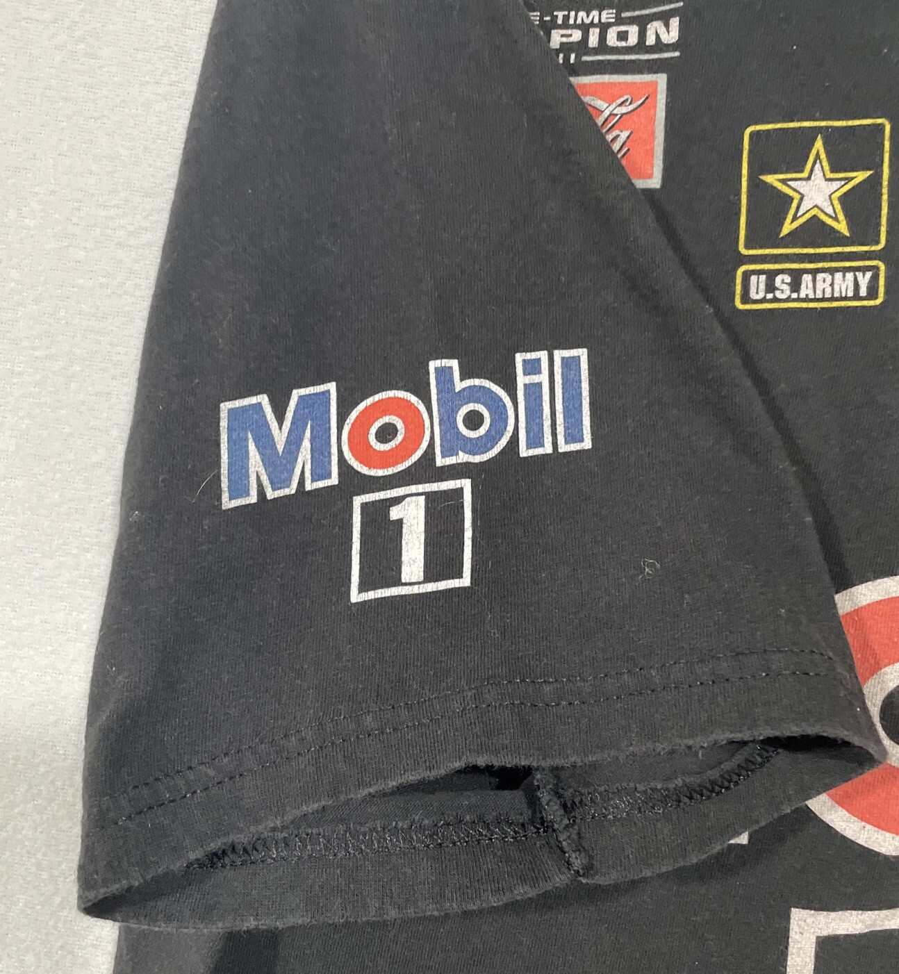 Vintage Tony Stewart #14 Mobil 1 Racing Black T-Shirt… - Gem