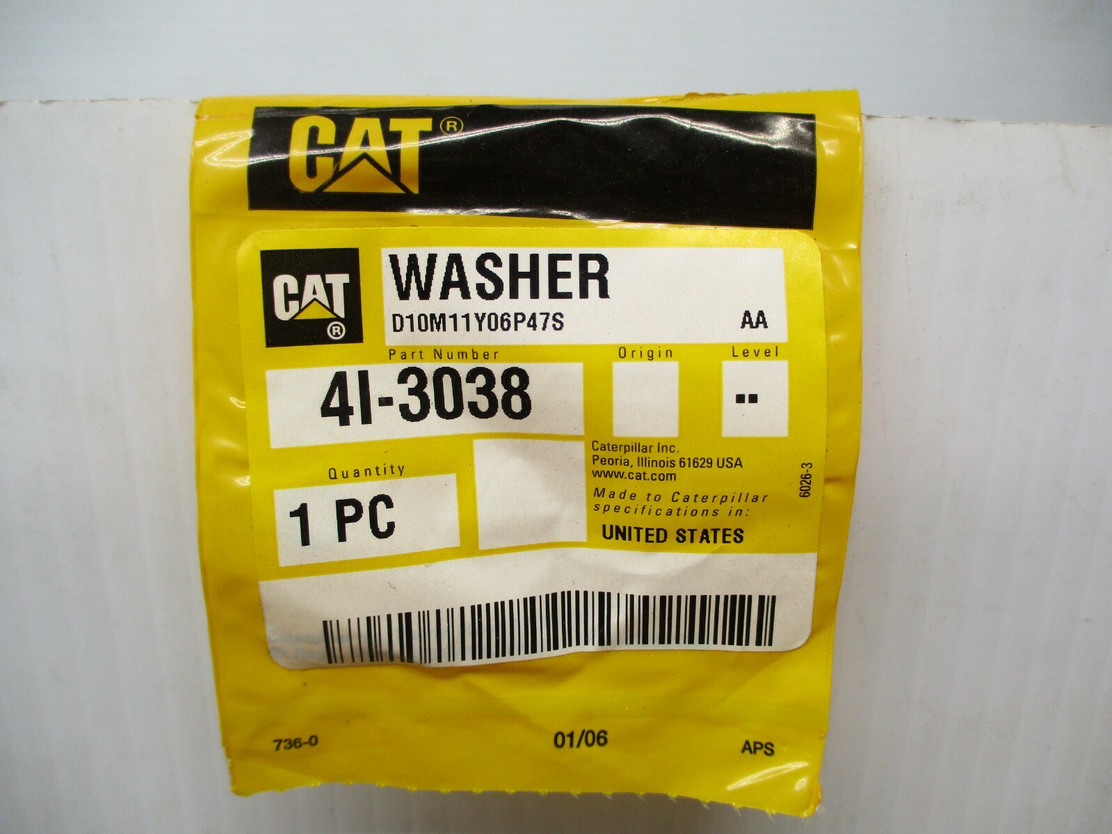 CATERPILLAR WASHER 4I3038 Cat 4I-3038 | eBay