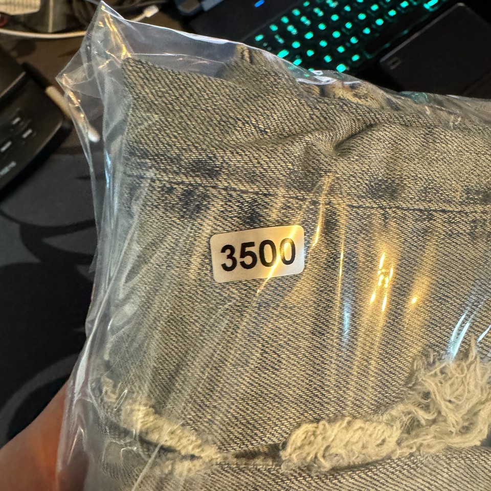 Abercrombie Super Skinny Stretch Denim Jeans Mens 33x34 Blue Light Wash ...