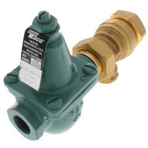 Taco 3492-050-C1 1/2 Cast Iron Combination Boiler Feed Valve & Backflow ...