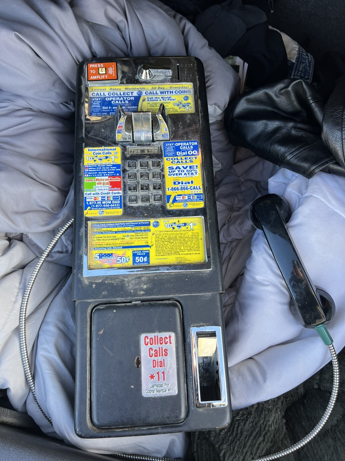 Vintage Phone Booth Payphone Push Button Telephone Coin | eBay