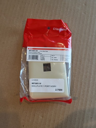 On-Q Legreand WP3401-WH 1 Port Wall Plate Ivory Box Of 10 | eBay