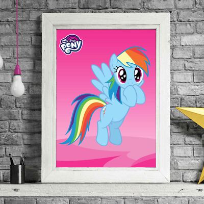 MY LITTLE PONY - Rainbow Dash Poster Picture Print Sizes A5 to A0 *FREE ...