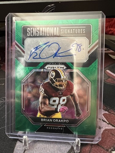 2022 Panini Prizm - Sensational Signatures Brian Orakpo #SS-BO Green ...