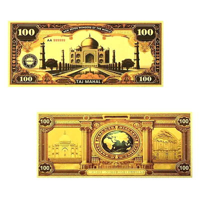 USA : BILLET POLYMER " OR " 100 DOLLARS TAJ MAHAL EN INDE ★★ D | eBay