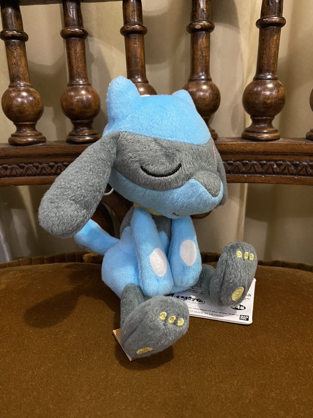 Riolu Pokemon Banpresto Bandai Spirits 5”Japan Pokedoll Winking Plush ...