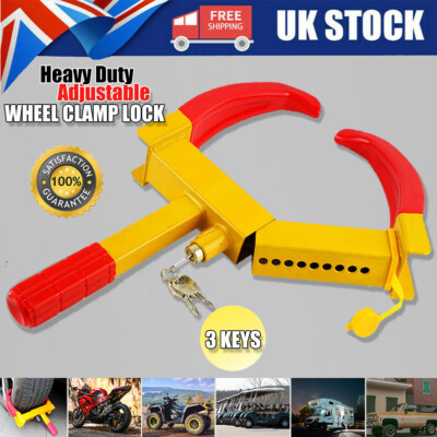 Wheel Lock Anti Theft Wheel Clamp 4 Mobility Scooter Disabled Bike CE ...