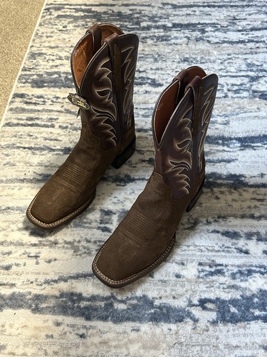 Dan Post Men's Hippo Print Western Performance Boots - Broad Square Toe ...