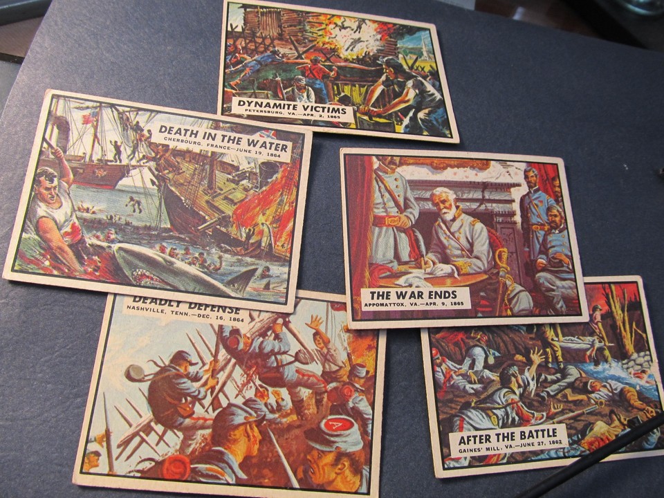 Topps 1962 Civil War News Trading Cards Set of 86 out of 88- Including ...