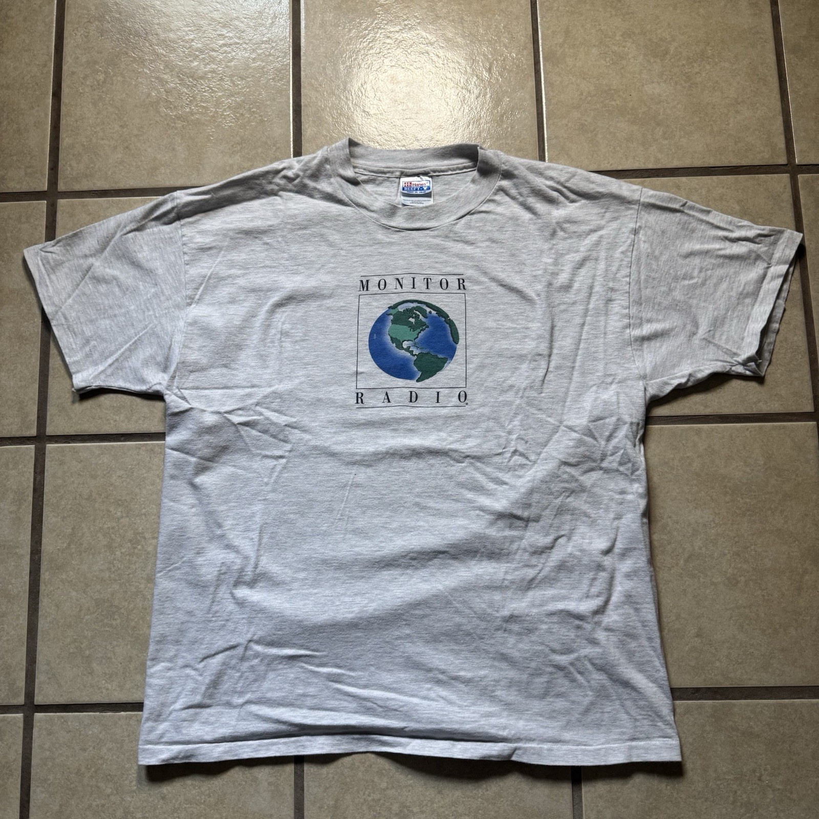 Vintage 90s Monitor Radio Earth Marketing Company Tee… - Gem