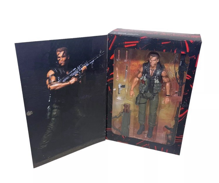 NECA Ultimate Commando John Matrix Schwarzenegger 7" Action Figure ...