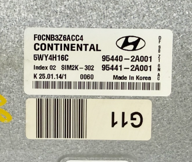 2012-2017 Hyundai Veloster TCM TCU Transmission Module 95440-2A001 | eBay