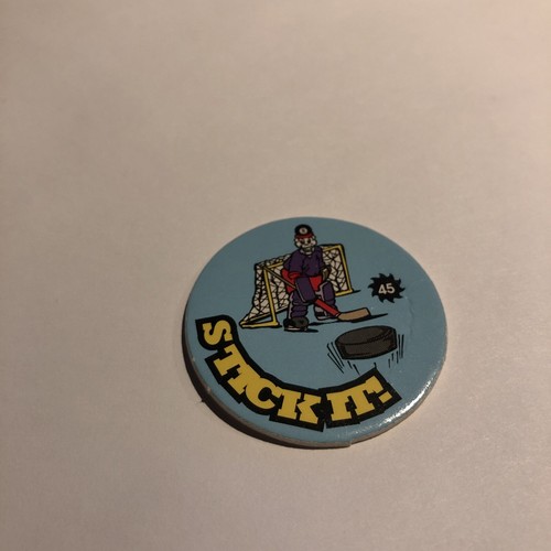 Vintage 1990s POG Hockey Sports Stick It! Puck Ghost Skeleton HTF RARE ...