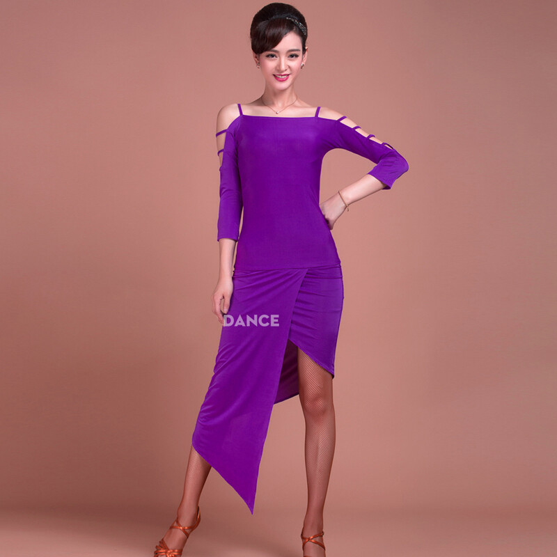 NEW Latin salsa tango rumba Cha cha Ballroom Dance Dress top & skirt# ...