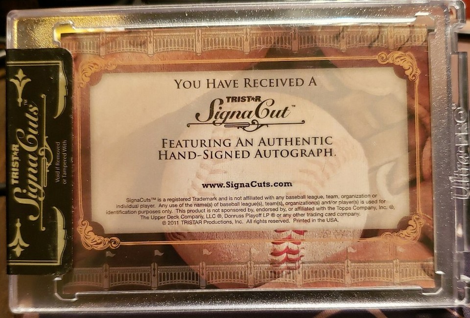 George KONTOS Ryan POPE 2011 Tristar SignaCuts DUAL Cut AUTO Autograph ...
