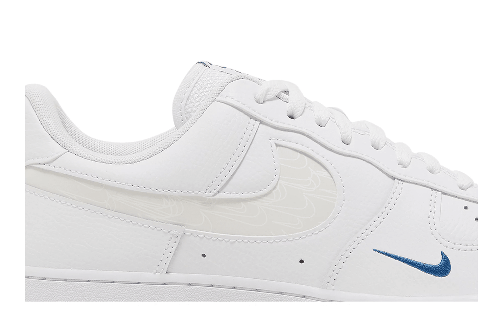 Nike Air Force 1 '07 LV8 Reflective Swoosh White Marina Blue FB8971 100 ...