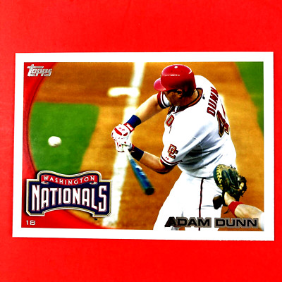 Adam Dunn 2010 Topps Card #294 MLB Washington Nationals | eBay