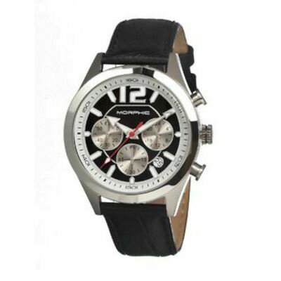 NEW Morphic MPH1501 Men's M15 Collection Black Polished Steel Nice ...