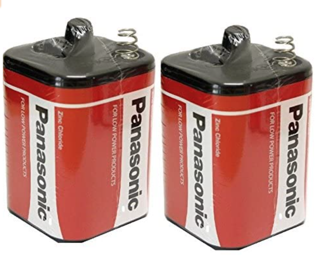 2x Panasonic 6V TORCH LANTERN PJ996 Battery 4R25 Zinc Chloride Powerful ...