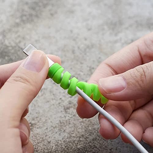 12 Pack Charging Cable Protector Spiral Tube Wire Protectors Cord ...