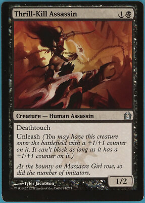 Thrill-Kill Assassin Return to Ravnica NM Misprint Miscut (ID m17485 ...