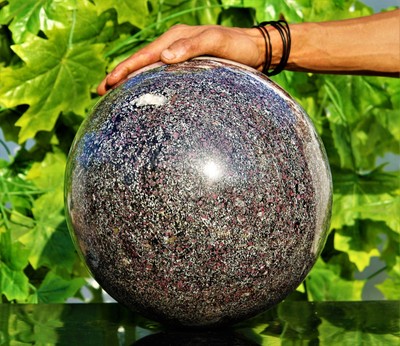 Big Red Ruby Spinel Matrix Crystal Quartz Chakra Healing Decor Stone ...