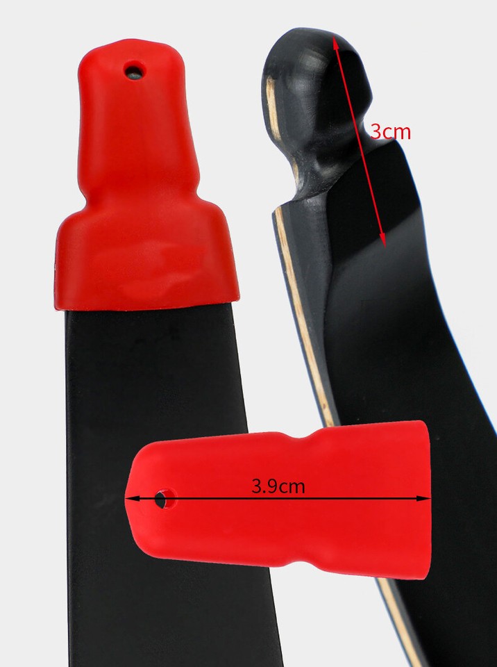 4pcs of Archery Silicone Recurve Bow Tip Protector Hunting Longbow Tip ...