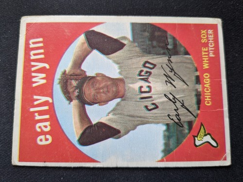 1959 Topps Baseball Card # 260 Early Wynn (HOF) - Chicago White Sox (VG ...