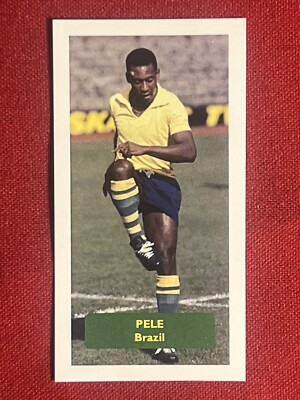 PELE FOOTBALL-SOCCER SANTOS & BRAZIL CARD-VERY RARE & SCARCE U.K. ISSUE ...