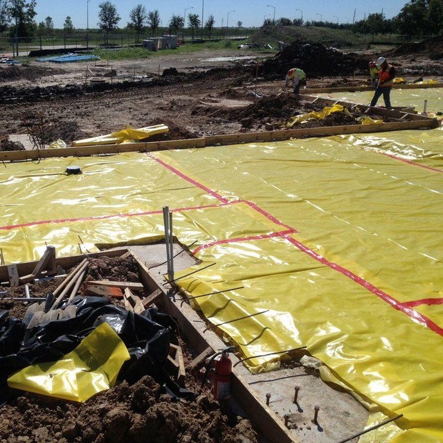 Husky 14 X 140 Ft. 15 Mil Yellow Guard Vapor Barrier Plastic Sheet ...