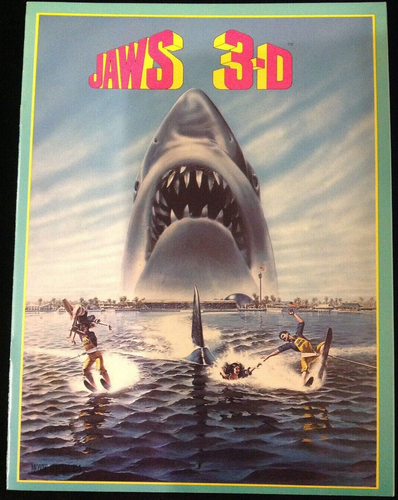 JAWS 3-D Movie Program Dennis Quaid, Bess Armstrong 1983 | eBay
