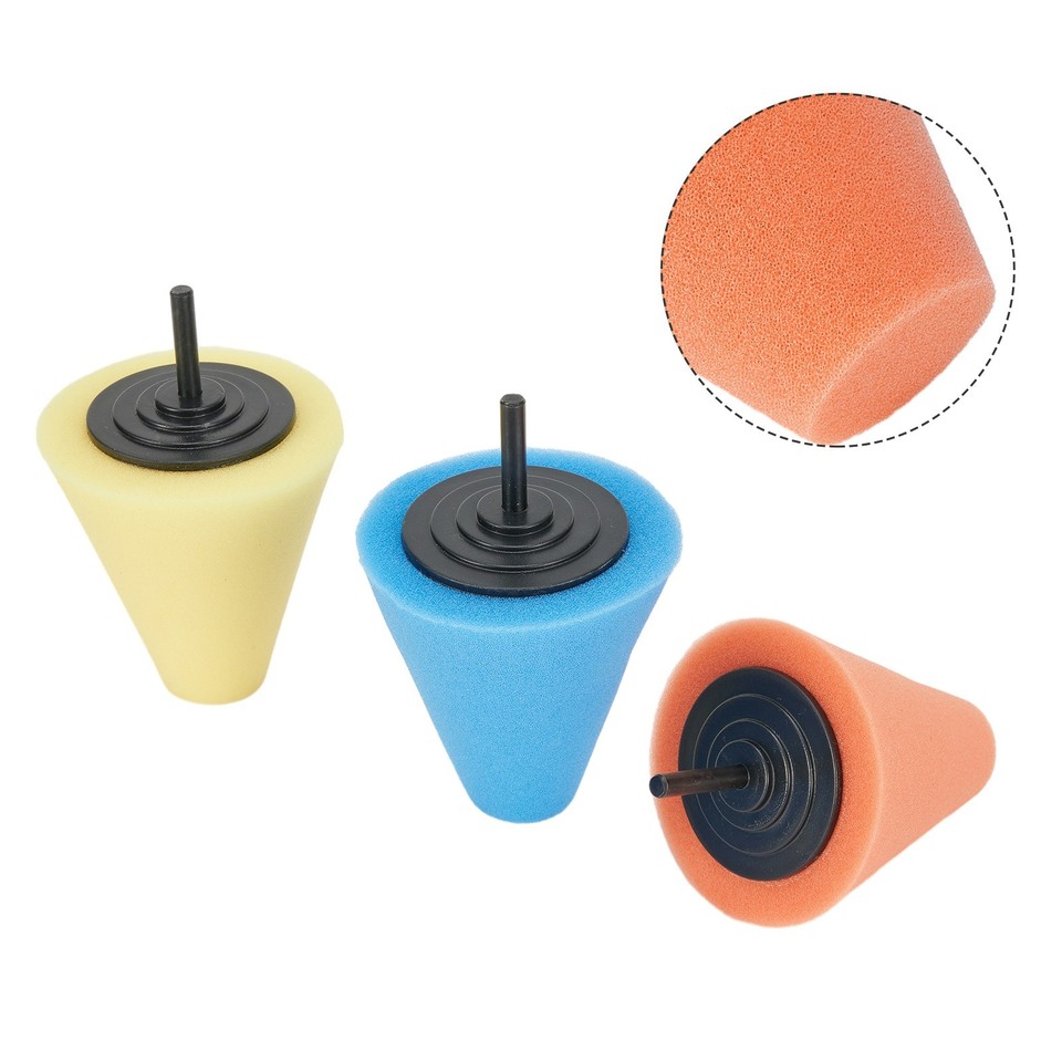 Sponge Wheel Hub Throwing Disc 3pcs Sponge Cone Conical Design For ...