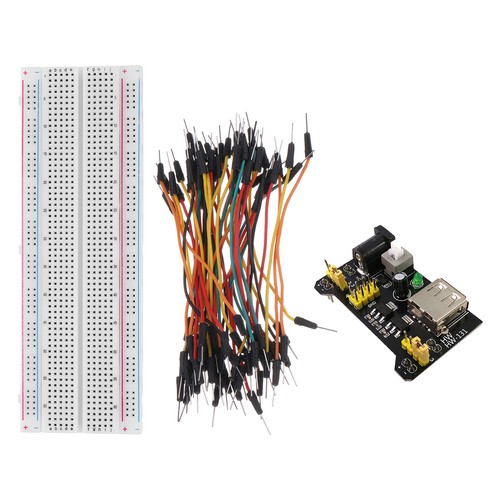 1 Set Breadboard, Solderless Breadboard Large 830 Points 65 Pcs Jumper ...