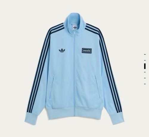 Adidas Oasis Tour Firebird Track Top Jacket Sky Blue large Brand New ...