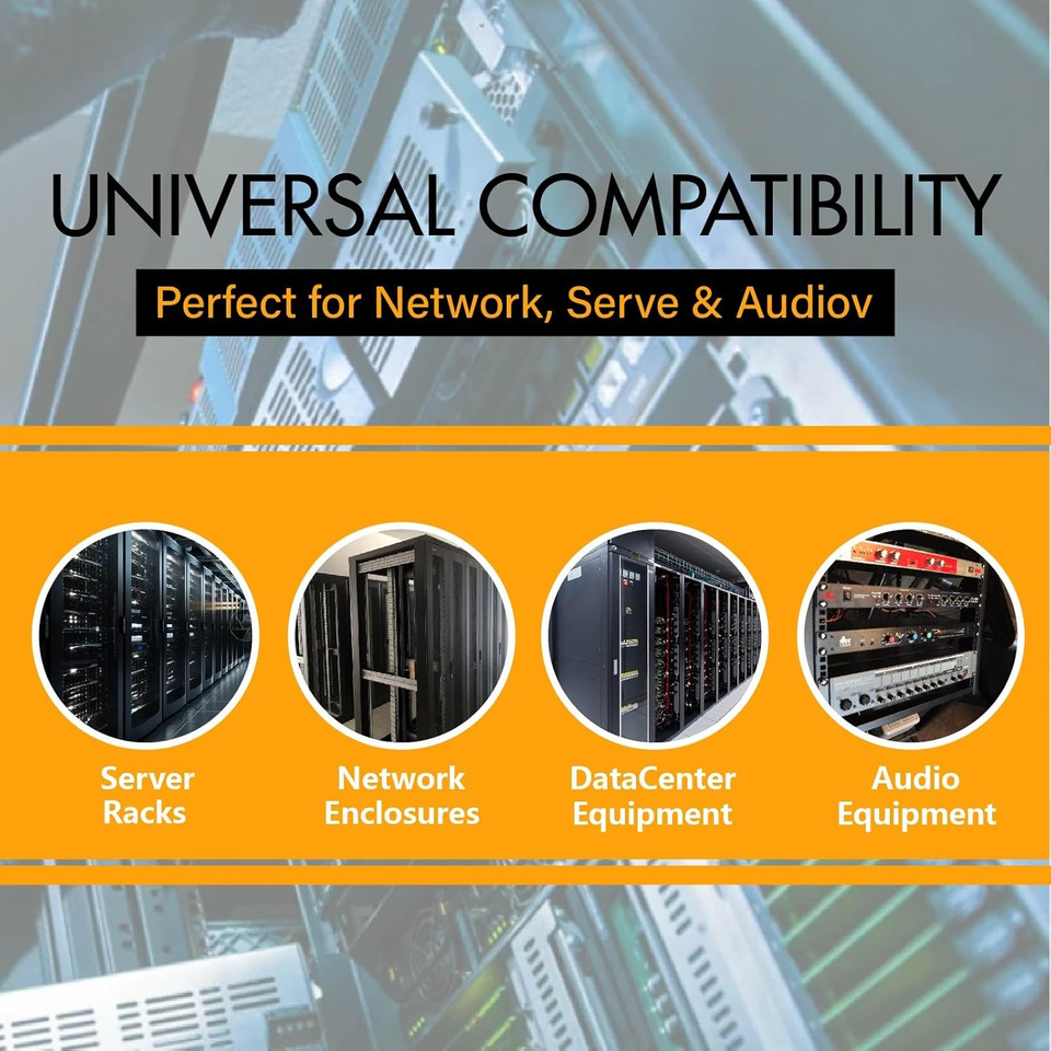 50 Pack M6 X 20Mm Rack Mount Screws Cage Nuts Washers Network Server ...