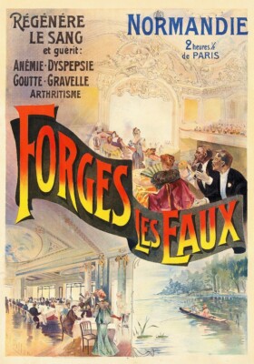 TOURISME FORGES les EAUX Rbmb - POSTER HQ 42x60cm d'une AFFICHE VINTAGE ...