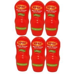 6 Deep Heat Rub Roll On - Fast Muscle Relief From Muscular Aches ...