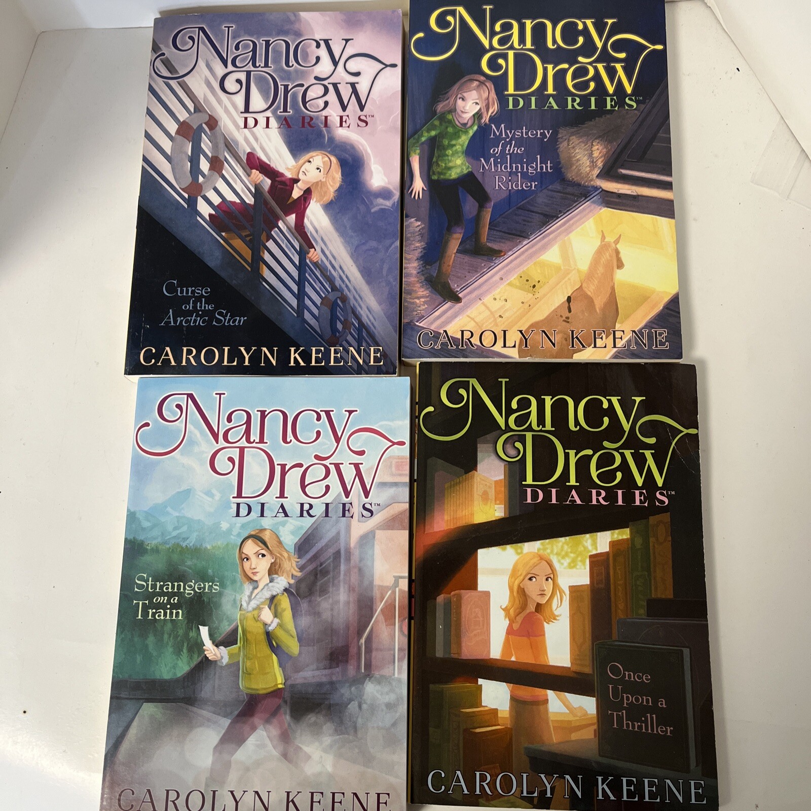 Lot of 4 Nancy Drew Diaries Series Paperback Books 1-4 by Carolyn Keene ...