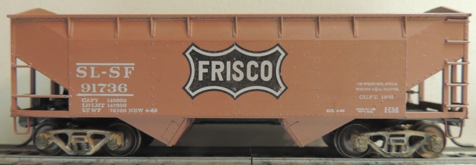 ATHEARN FRISCO 34' OFFSET HOPPER RTR MW KD's CAR # 91736 ITEM # 5404 | eBay