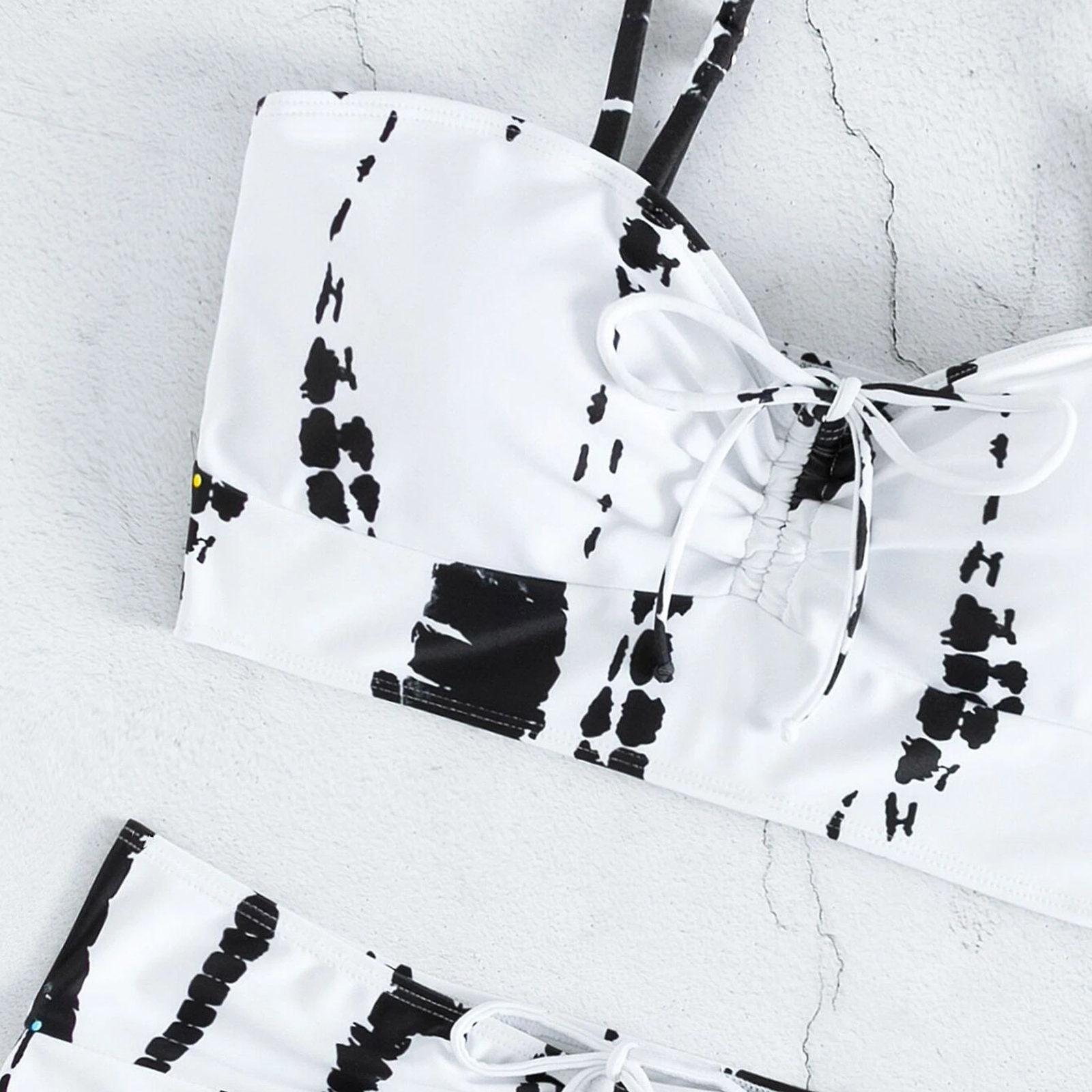 2 Pcs/set Beach Bikini Set Spaghetti Straps Swimming Slim Fit Lady ...