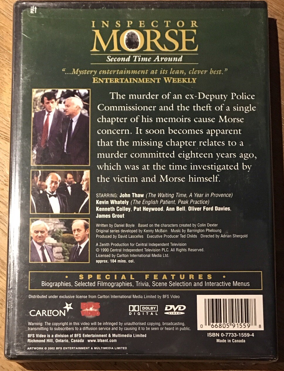 Inspector Morse - Second Time Around (DVD, 2003) for sale online | eBay