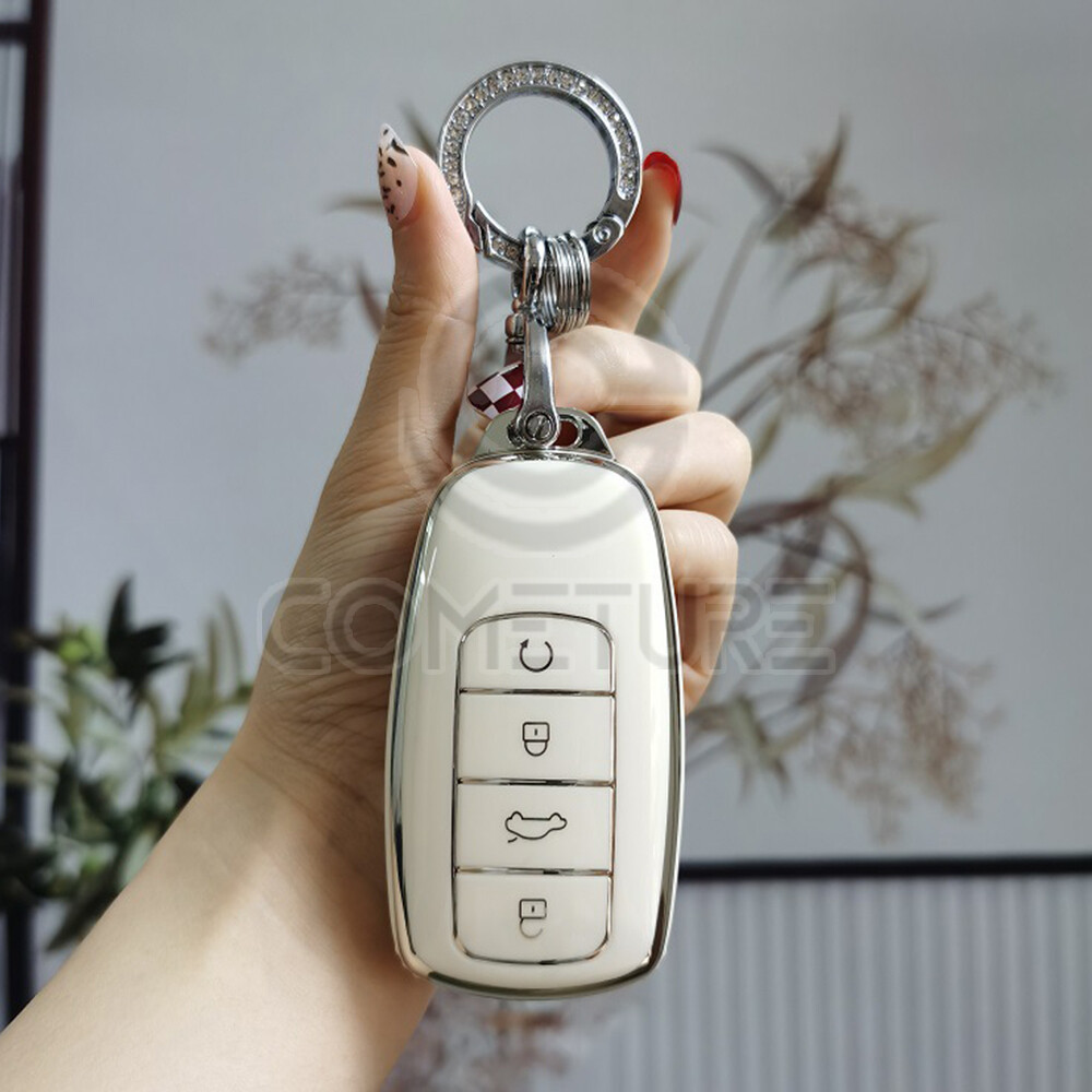 TPU Car Remote Key Fob Case Cover For Chery Omoda 5 White | eBay